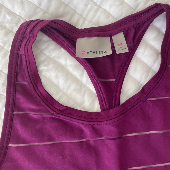 Athleta | Tops | Guc Athleta Chi Tank Size Xs The Mesh Stripes Are See ...
